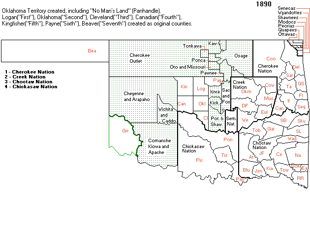 Oklahoma County Map Of Taft Taft, OK