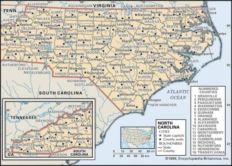 North Carolina County Maps: Interactive History & Complete List