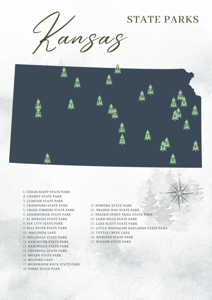 Kansas State Park Map: A Guide to Fun in the Sunflower State