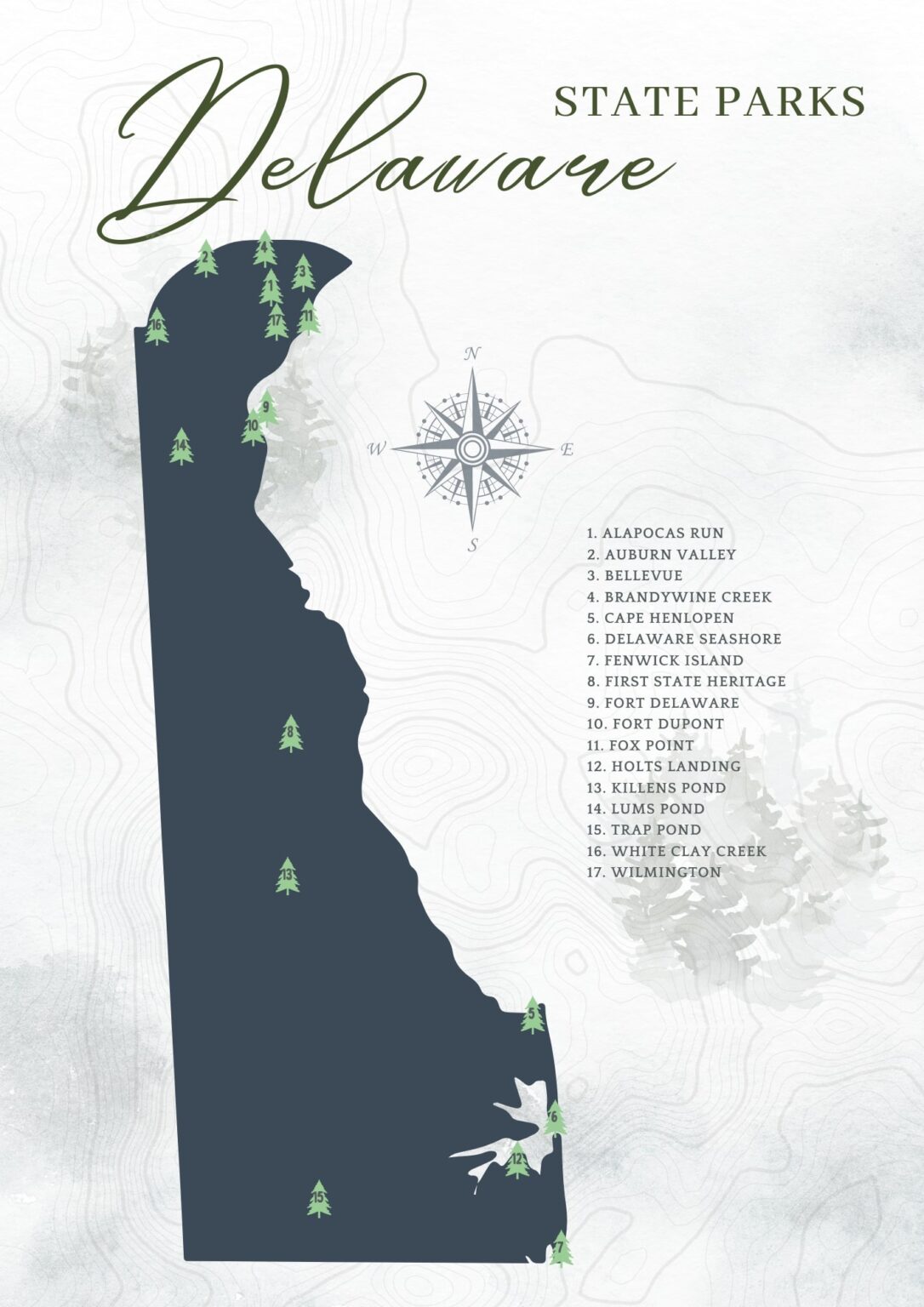 Delaware State Park Map: 17 Spots for Your Travel Itinerary