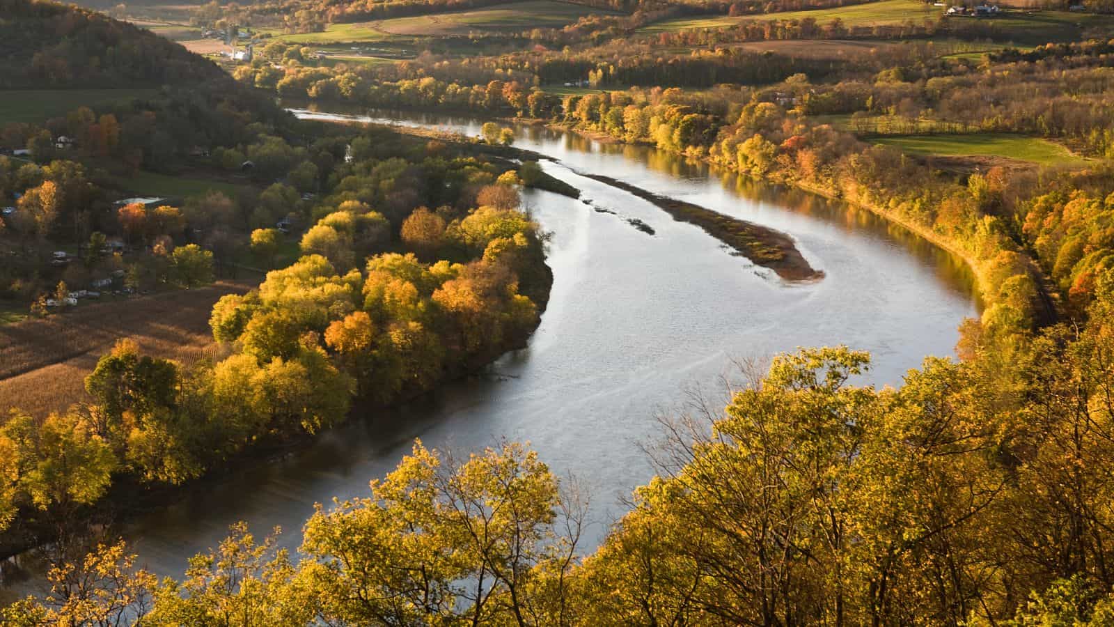 Pennsylvania Lakes and Rivers Map: Historic Waterways