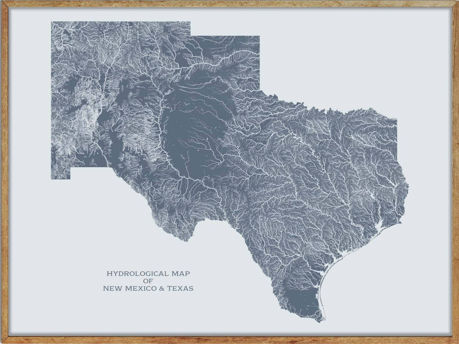 New Mexico Lakes and Rivers Map: Enchanted Waterways